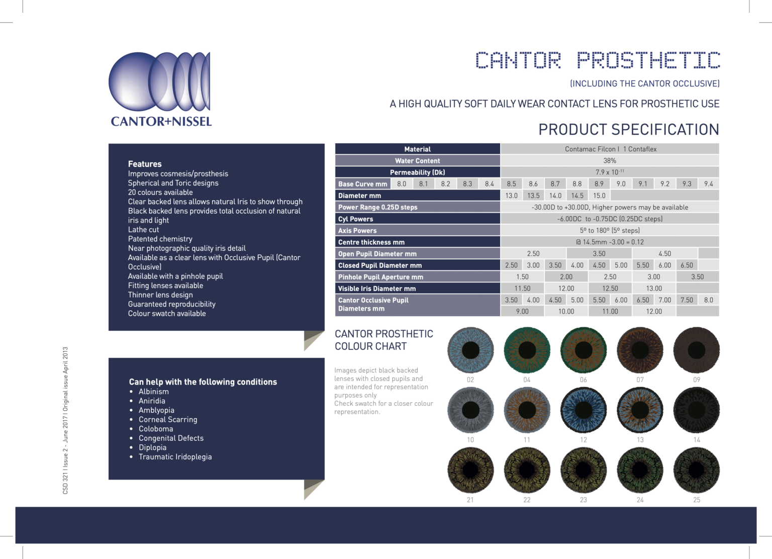 Cantor Prosthetic – Advanced Vision Technologies (AVT)